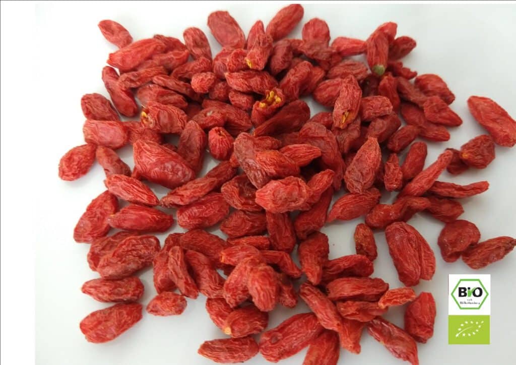 Biologische goji bessen die nier en lever yin voeden